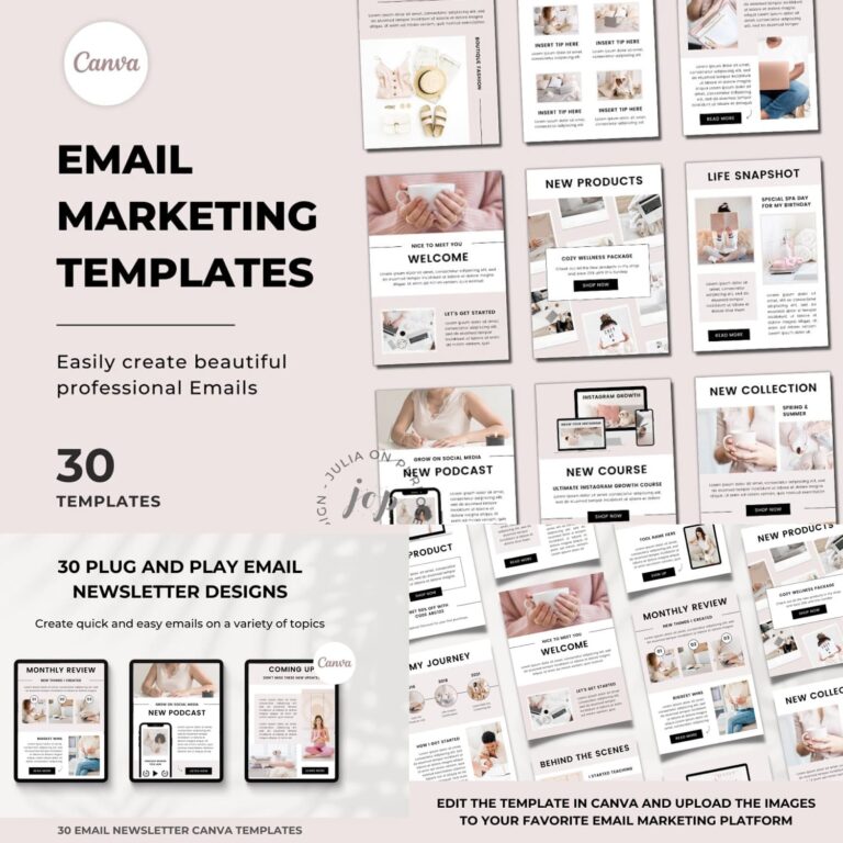 Email Marketing Canva Templates – MasterBundles