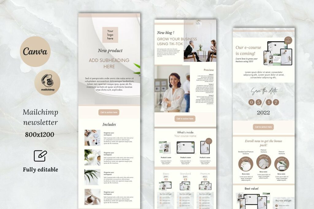 Email Newsletter Template Mailchimp – MasterBundles