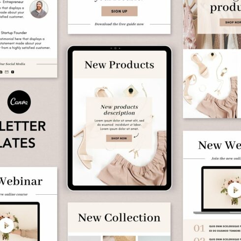 Canva Email Newsletter Templates | MasterBundles