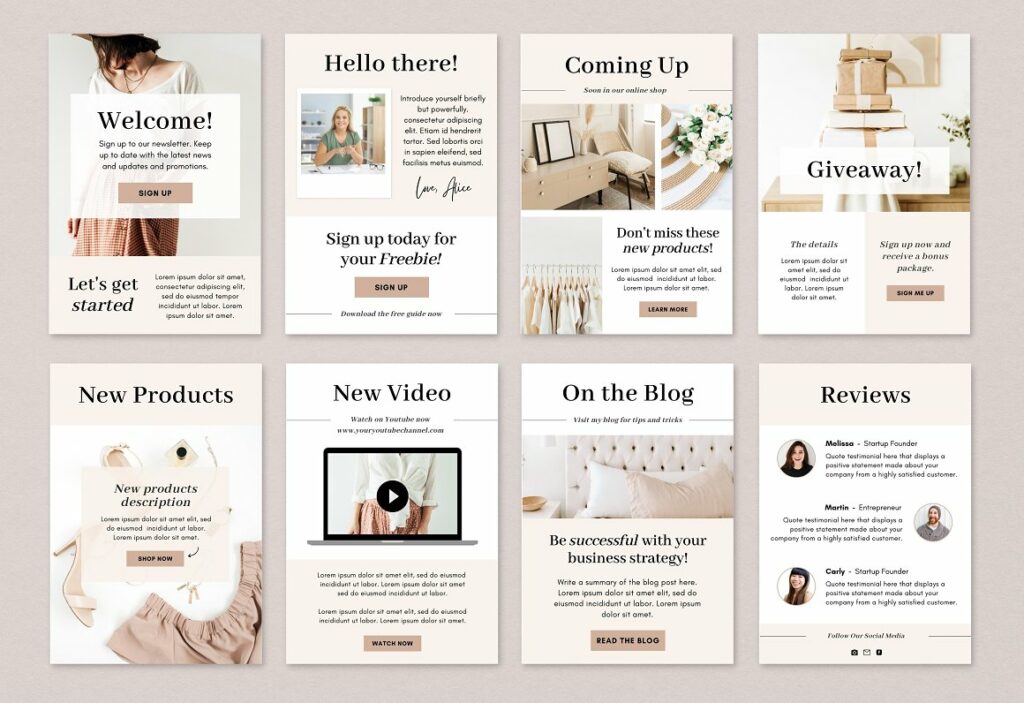 Canva Email Newsletter Templates – MasterBundles