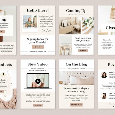 Canva Email Newsletter Templates | MasterBundles