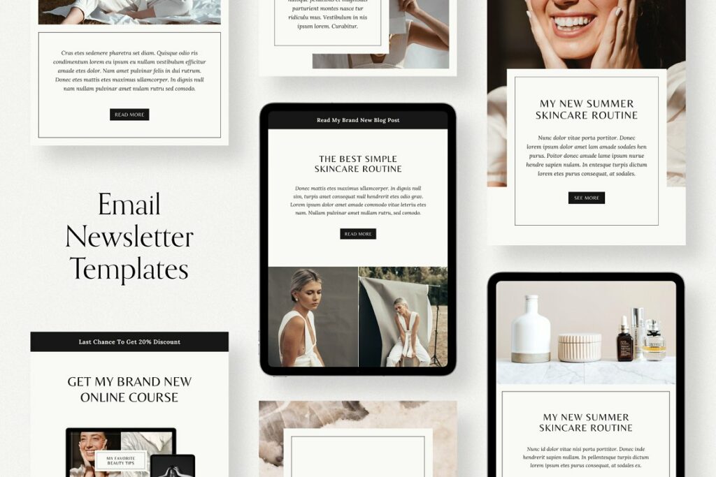 Email Newsletter Templates Canva – MasterBundles