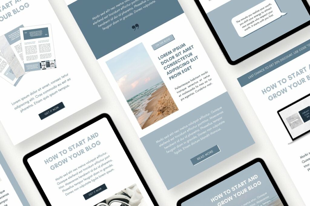 Email Newsletter Templates For Canva – MasterBundles