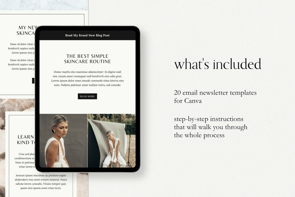 Email Newsletter Templates Canva – MasterBundles