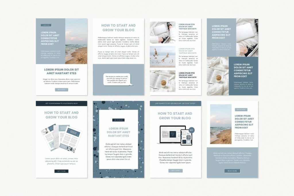 Email Newsletter Templates For Canva – MasterBundles