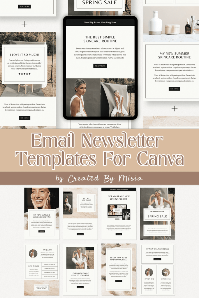 Email Newsletter Templates Canva – MasterBundles