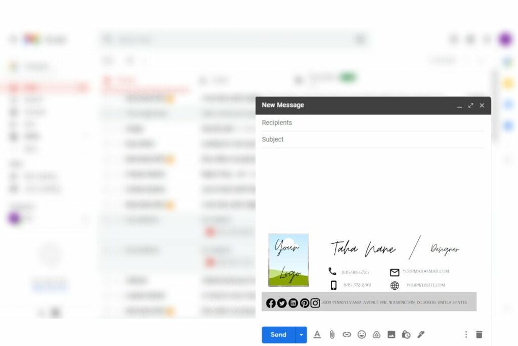 Email Signature Canva Template – MasterBundles