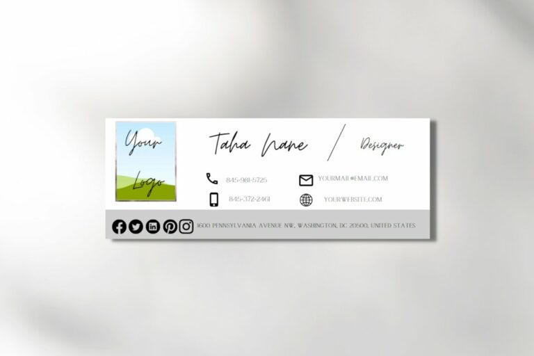 Email Signature Canva Template – MasterBundles