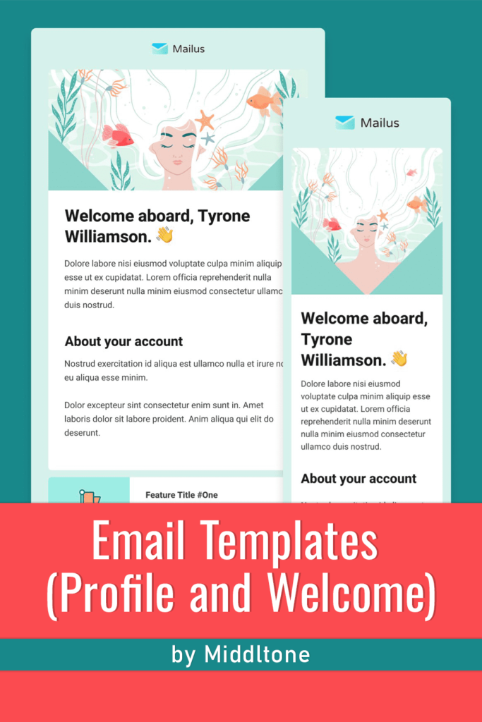 Email Templates (Profile And Welcome) – MasterBundles