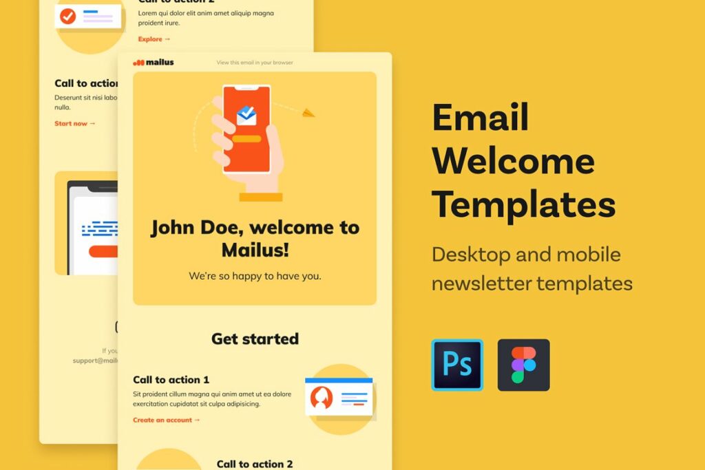 Welcome Email Templates – MasterBundles