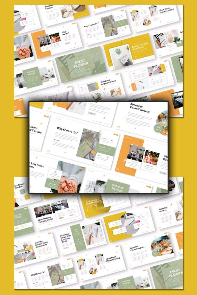Event Planner PowerPoint Presentation Template – MasterBundles