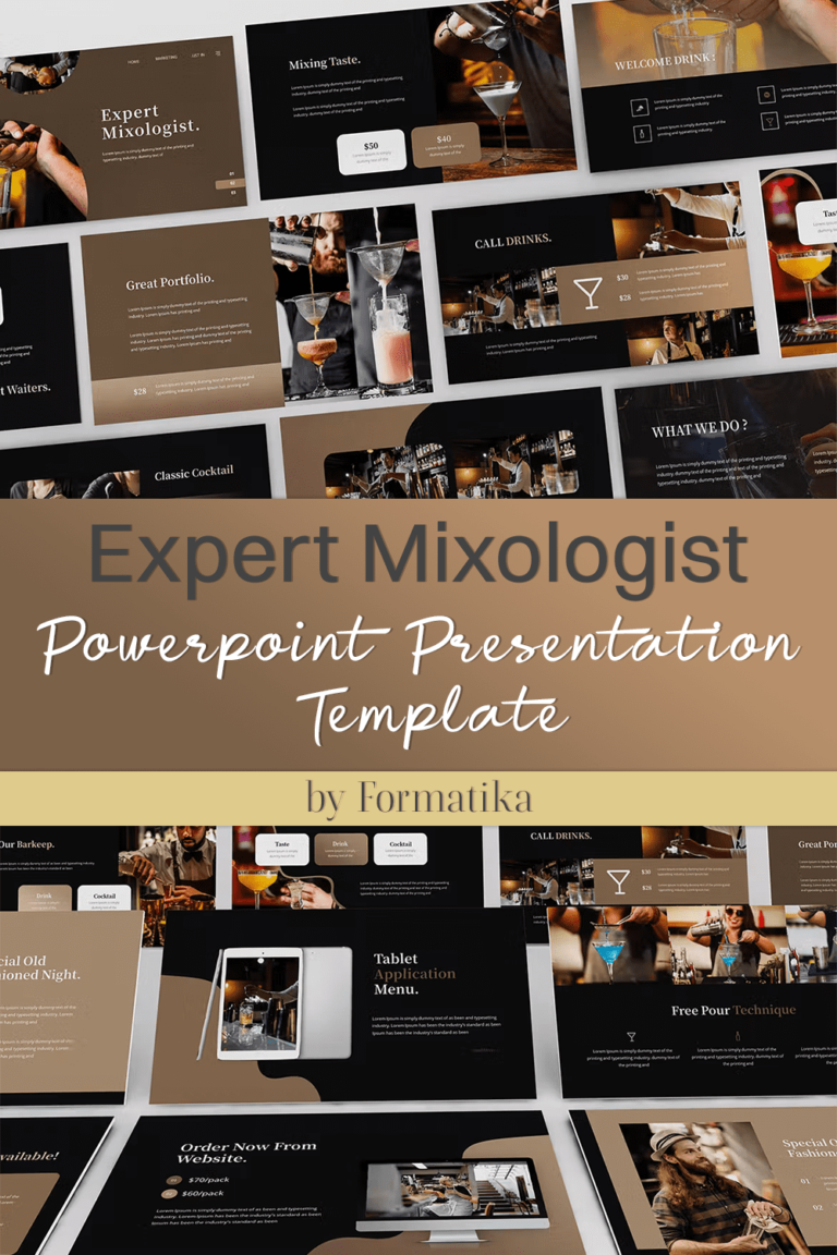 Expert Mixologist Powerpoint Presentations – MasterBundles