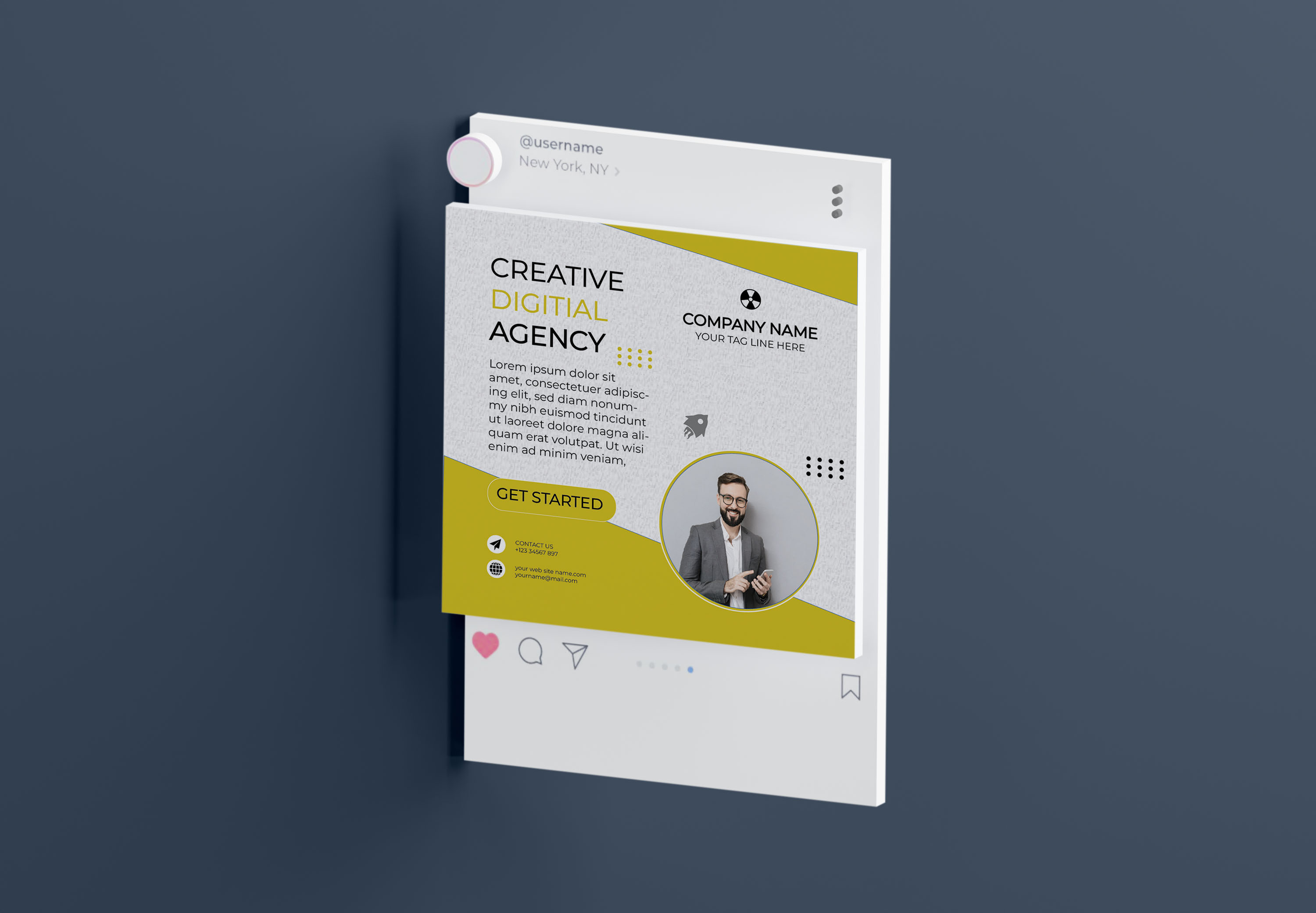 Beautiful Social Media Template Design - MasterBundles