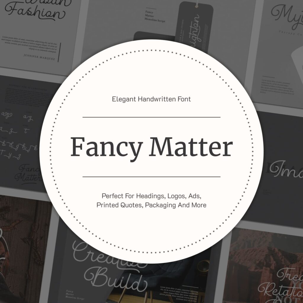 Fancy Matter Font – MasterBundles