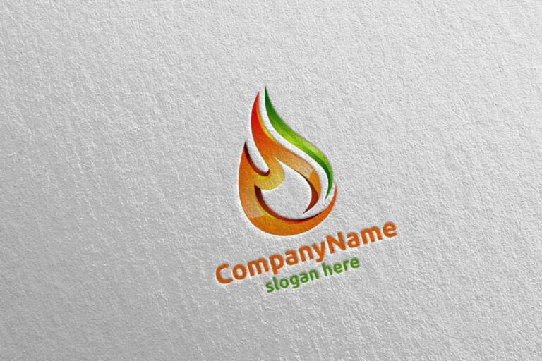 3D Fire Flame Element Logo Design 3 – MasterBundles