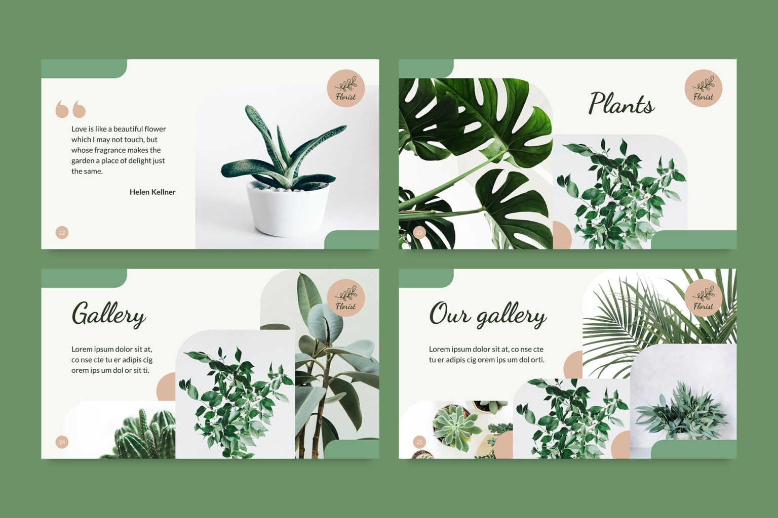 Flower Shop PowerPoint Presentation Template – MasterBundles