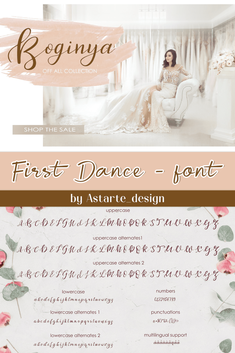 First Dance Font – MasterBundles