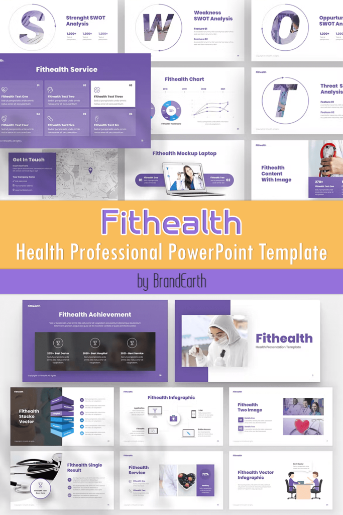 Fithealth Health Professional PowerPoint Template – MasterBundles