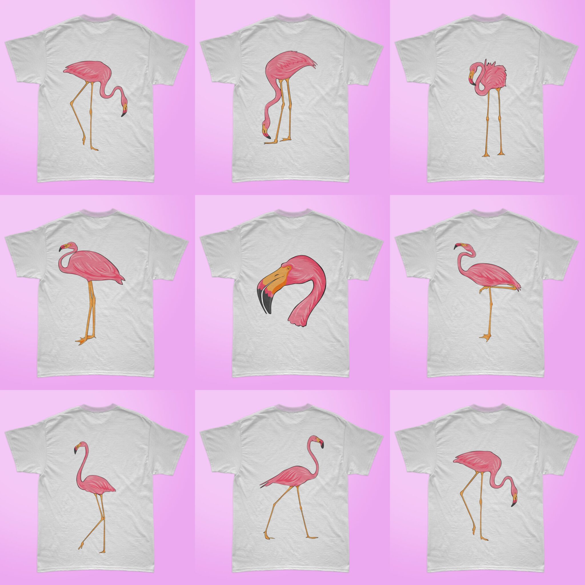 Flamingo SVG T-shirt Designs Bundle – MasterBundles