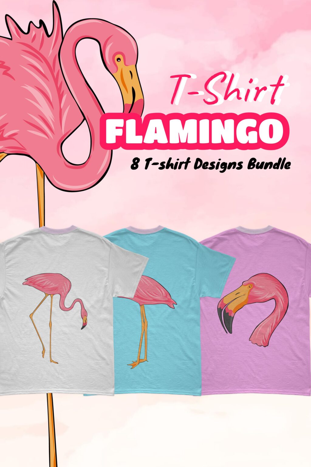 Flamingo SVG T-shirt Designs Bundle – MasterBundles