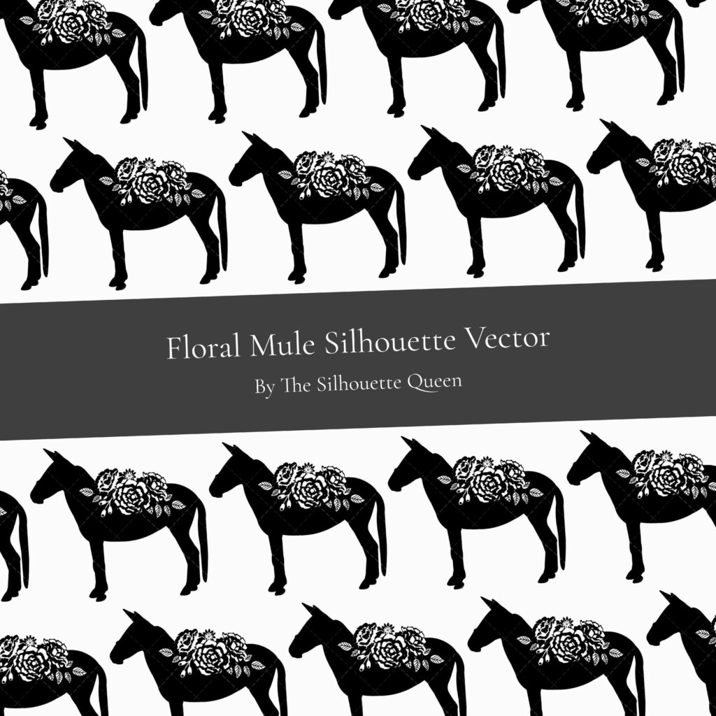 Mule Silhouette Clipart | Master Bundles
