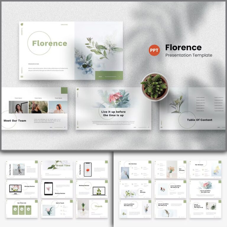 Flower - Powerpoint Template | Master Bundles