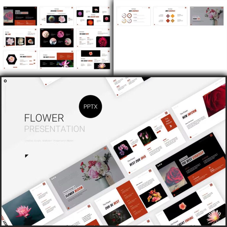 Flower Bloom - Powerpoint Template – MasterBundles