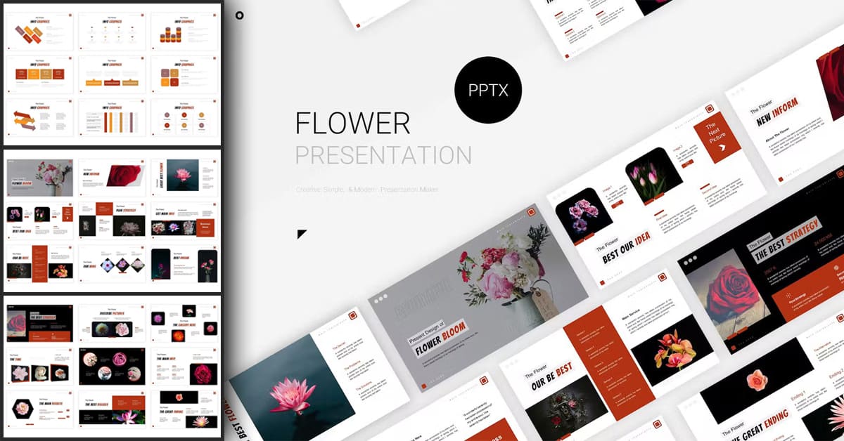 Flower Bloom - Powerpoint Template – MasterBundles
