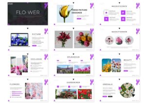 Flower - Powerpoint Template – MasterBundles