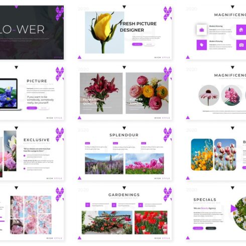 Flower - Powerpoint Template | Master Bundles