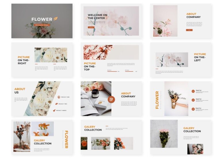 Flower - Powerpoint Template – MasterBundles