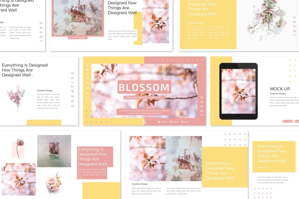 Flowers - Powerpoint Presentation Template – MasterBundles