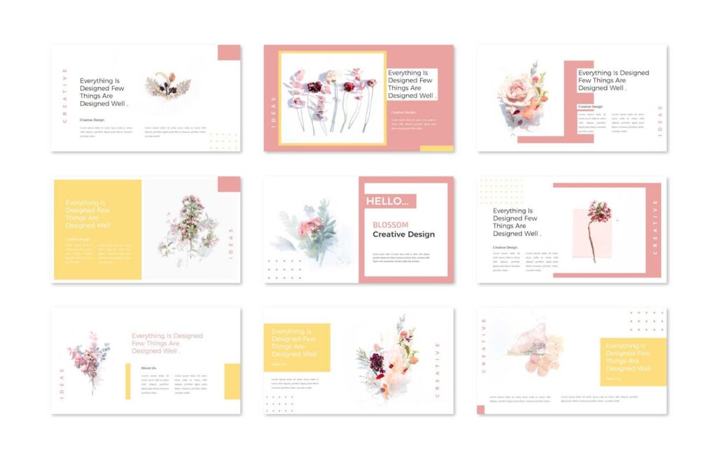 Flowers - Powerpoint Presentation Template – MasterBundles