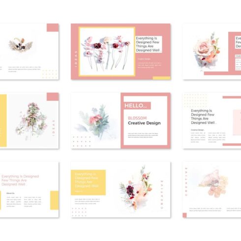 Flowers - Powerpoint Presentation Template – MasterBundles