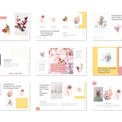 Flowers - Powerpoint Presentation Template – MasterBundles