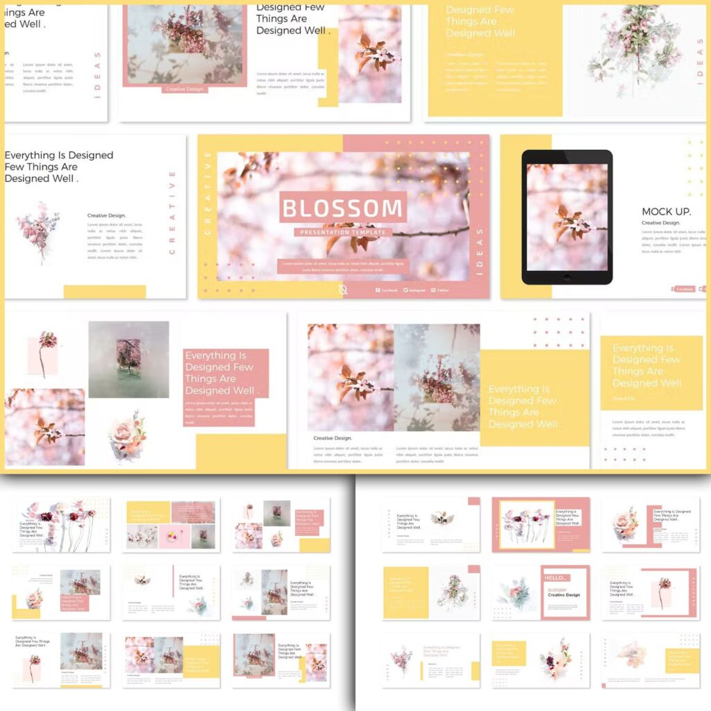 Flowers - Powerpoint Presentation Template – MasterBundles