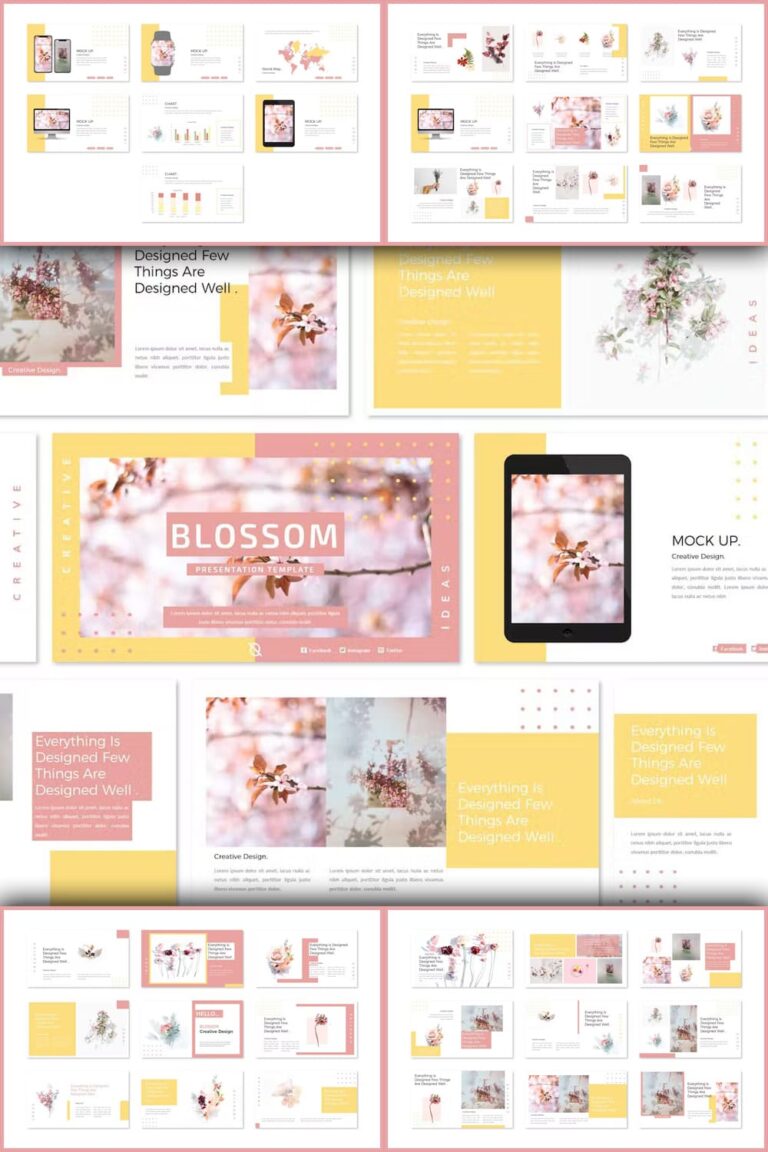 Flowers - Powerpoint Presentation Template – MasterBundles
