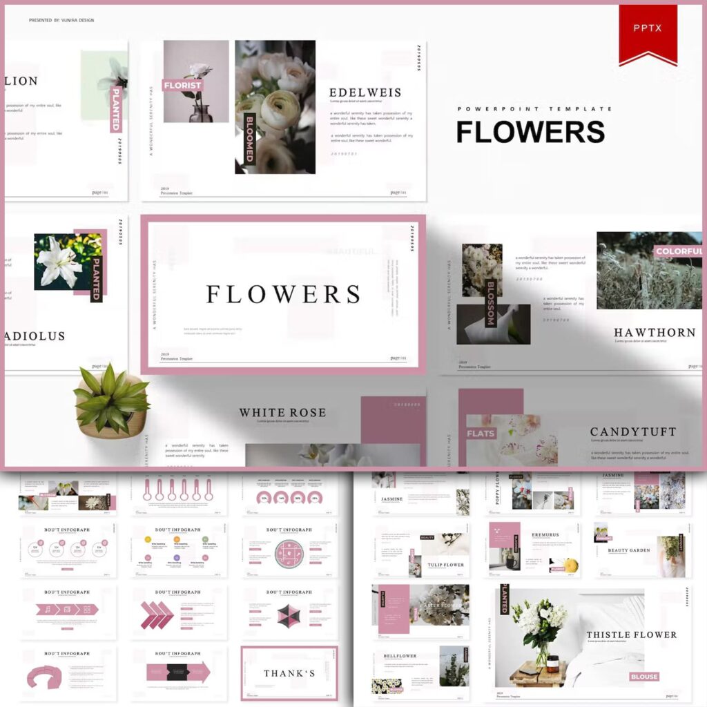 Spring Flowers Powerpoint Template Free – MasterBundles