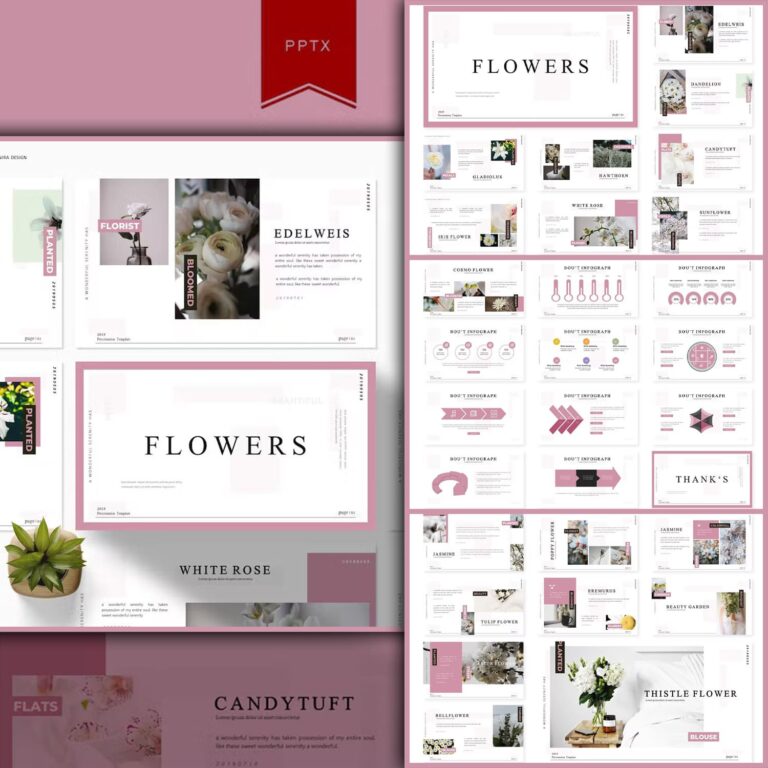Flowers | Powerpoint Template – MasterBundles