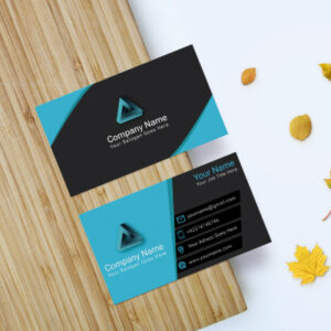 Modern Black Background Business Cards | MasterBundles