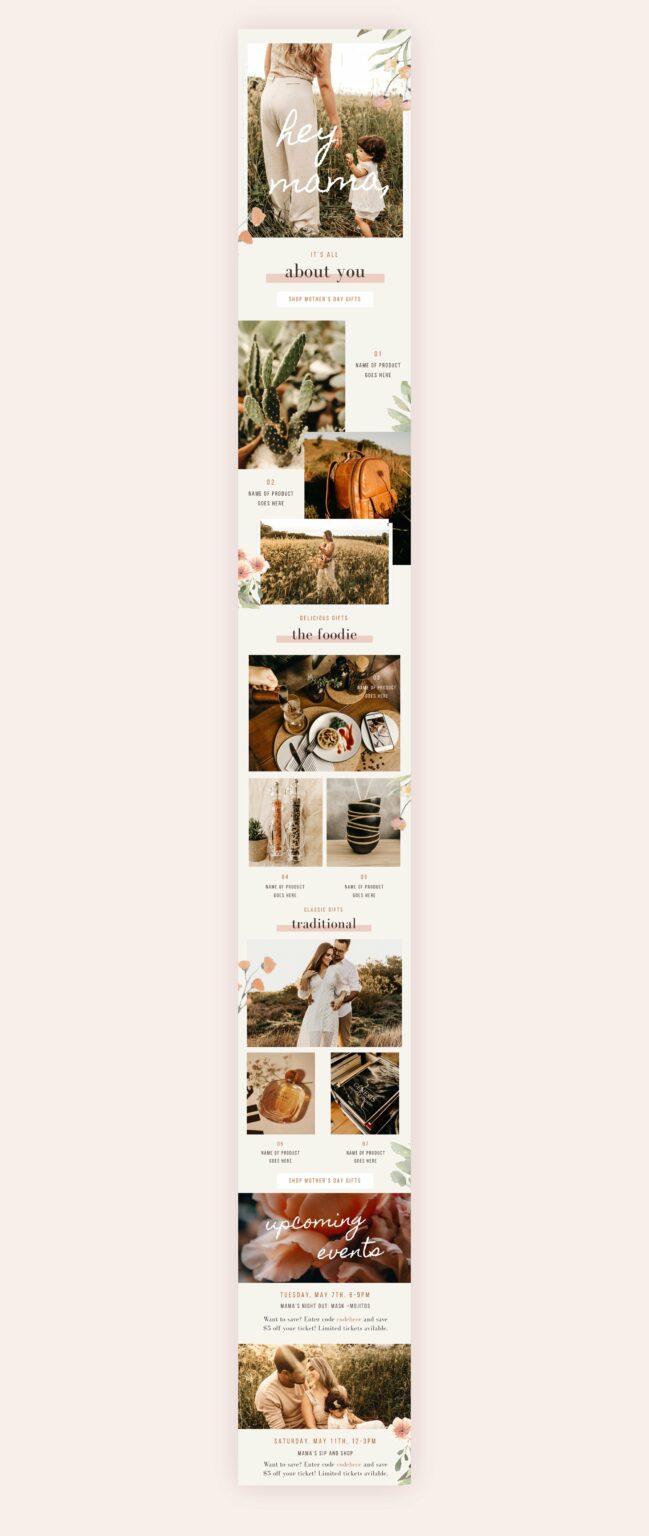 Mother's Day Email Design Template – MasterBundles