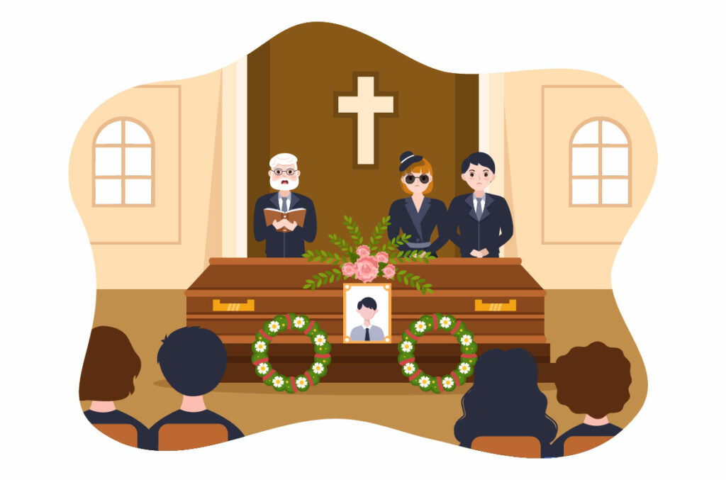 10 Funeral Ceremony Illustration - MasterBundles