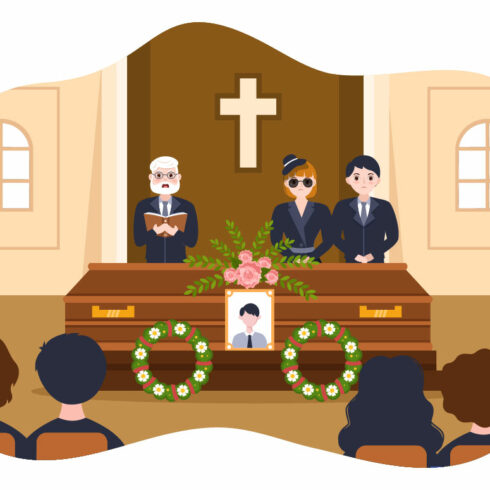 10 Funeral Ceremony Illustration | MasterBundles