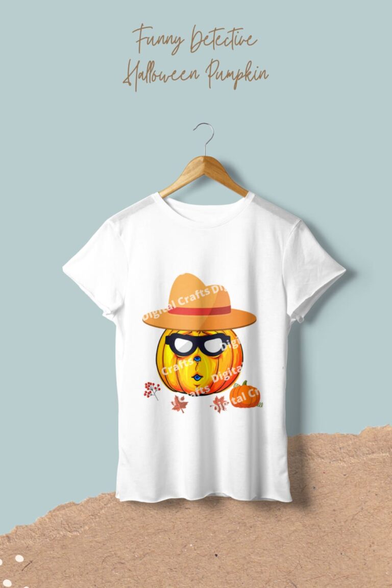 Funny Detective Halloween Pumpkin – MasterBundles