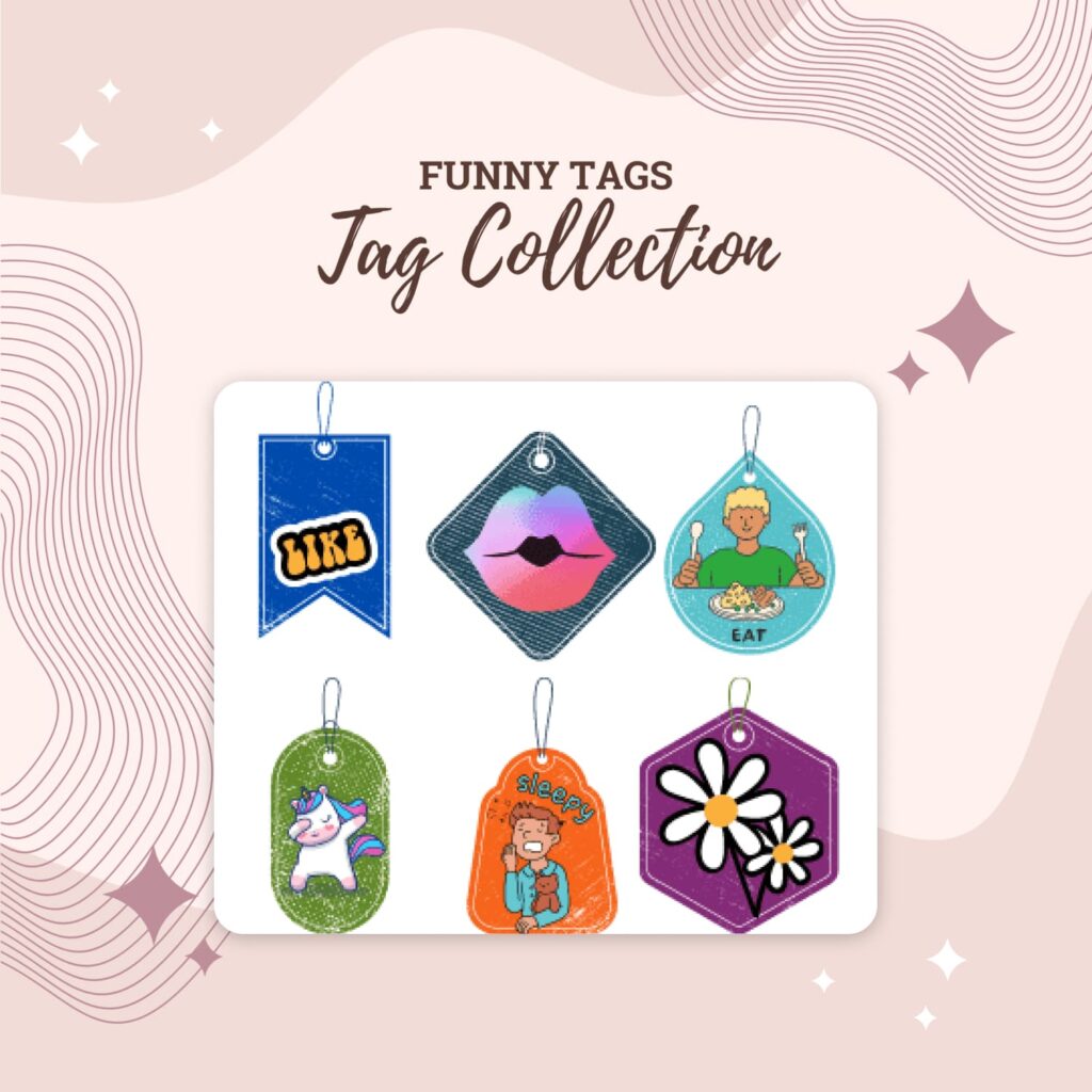 6 Funny Tags Collection – MasterBundles