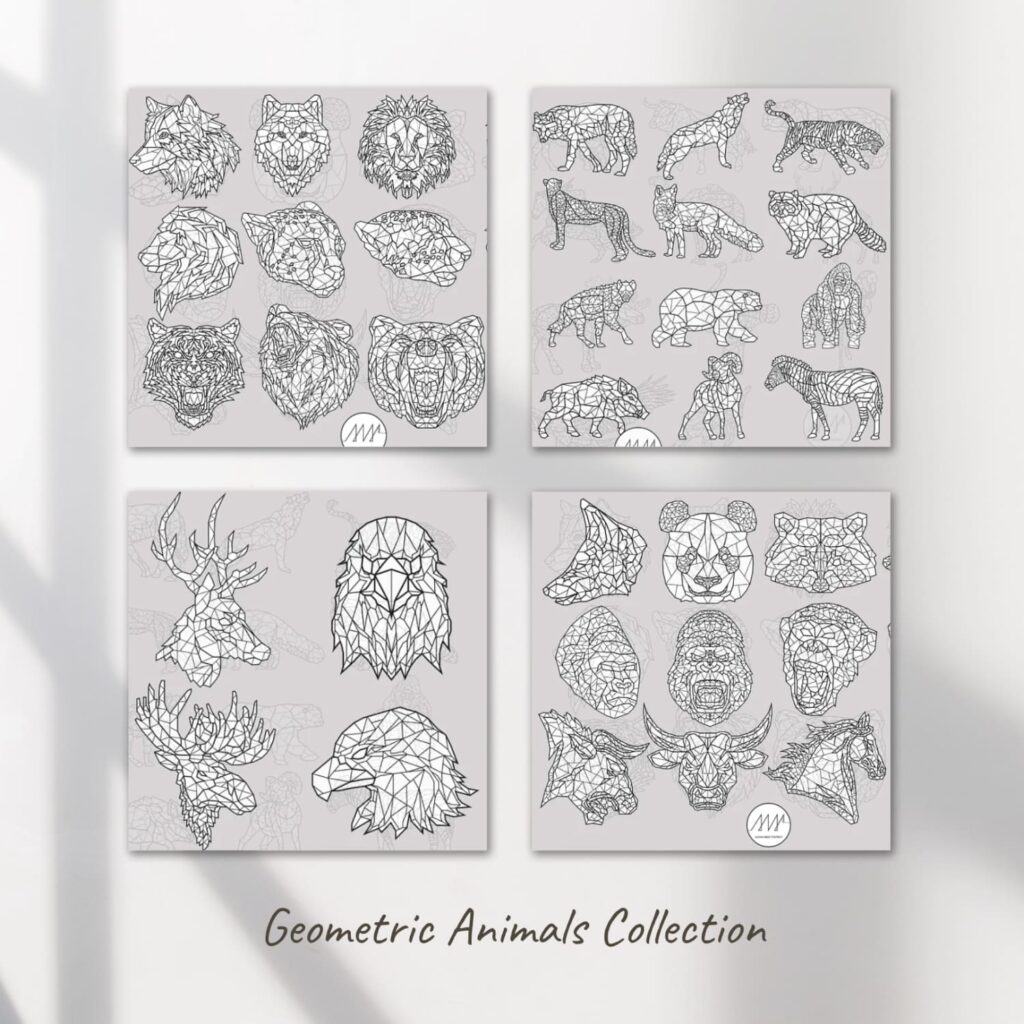 Geometric Animals Collection – MasterBundles