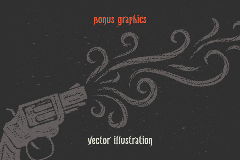 Gunshot Typeface - MasterBundles