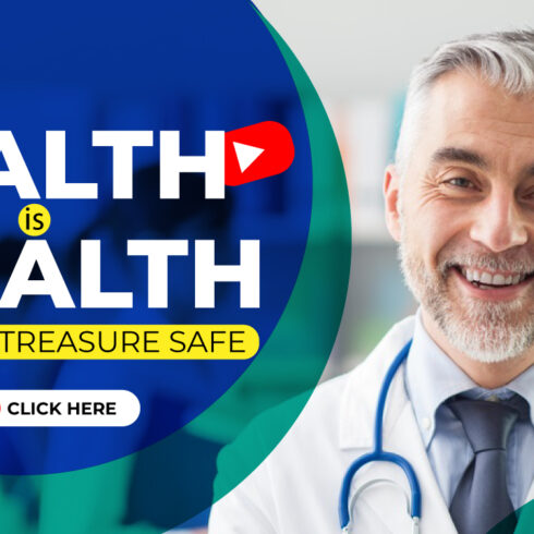 YouTube Thumbnail Template for health and medical | MasterBundles