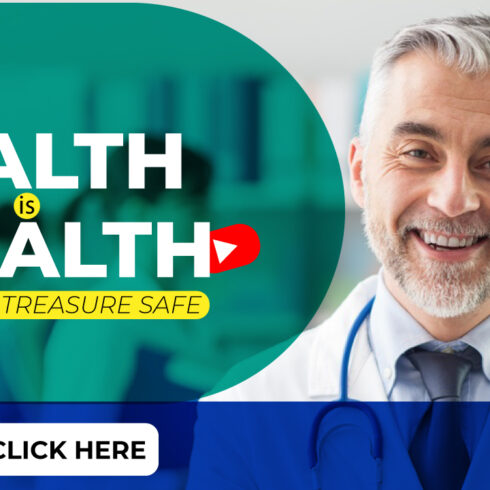 YouTube Thumbnail Template for health and medical | MasterBundles