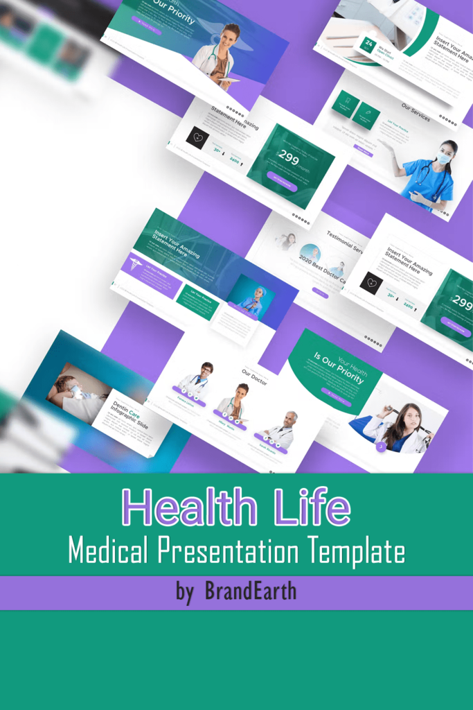 Health Life Medical Presentation Template – MasterBundles